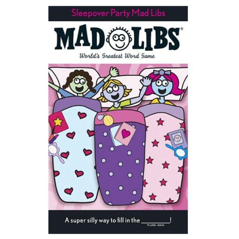 Sleepover Party Mad Libs – Geppetto's Toy Box
